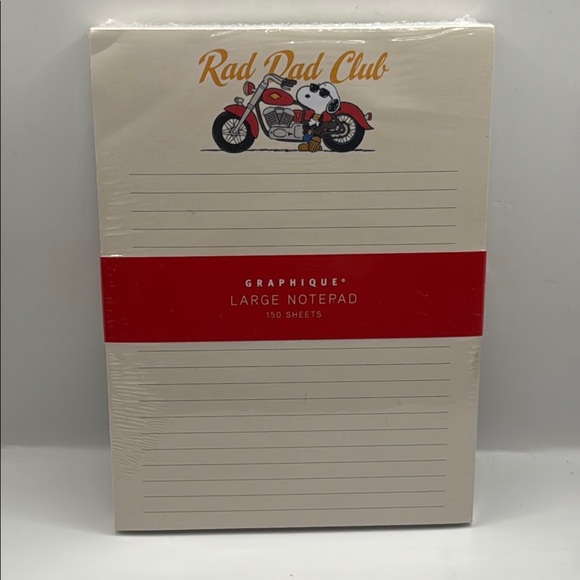 Peanuts | Accessories | Graphique Rad Dad Club Fathers Day Notepad ...